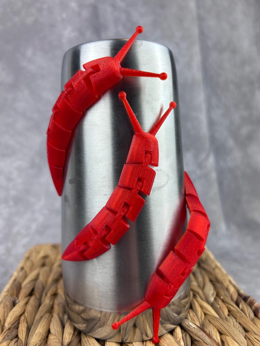 Translucent Red 3d Printed Slug Magnets - Etsy