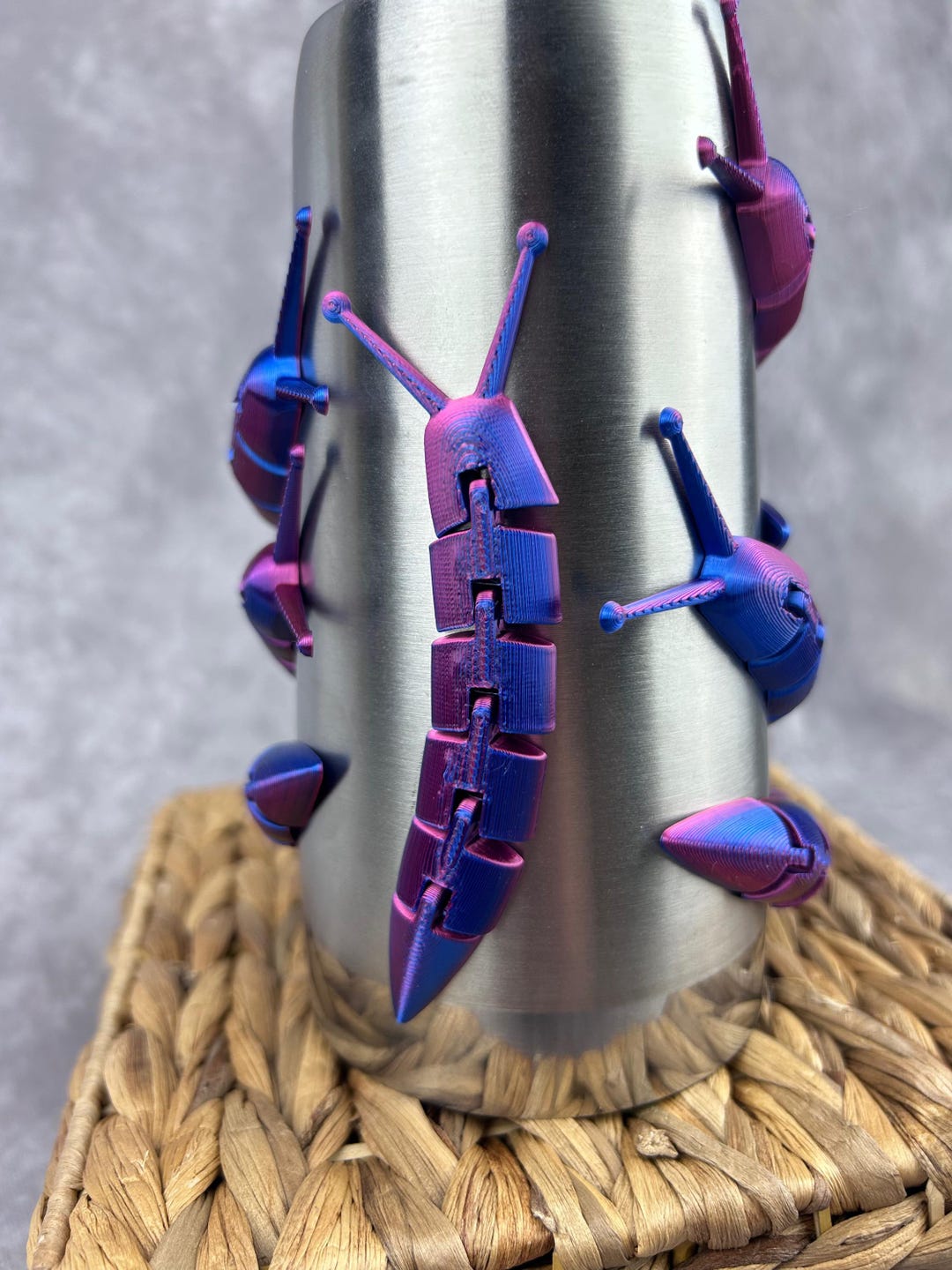 Red and Blue 3d Printed Slug Magnets - Etsy