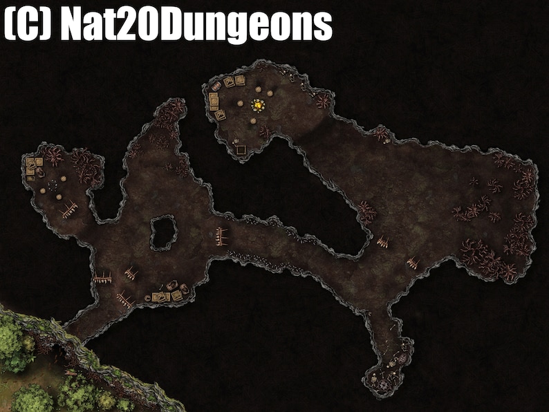 4 Map Bundle Forest Battle Map Pack 2, Dnd Battle Map, D&D, Battlemap ...