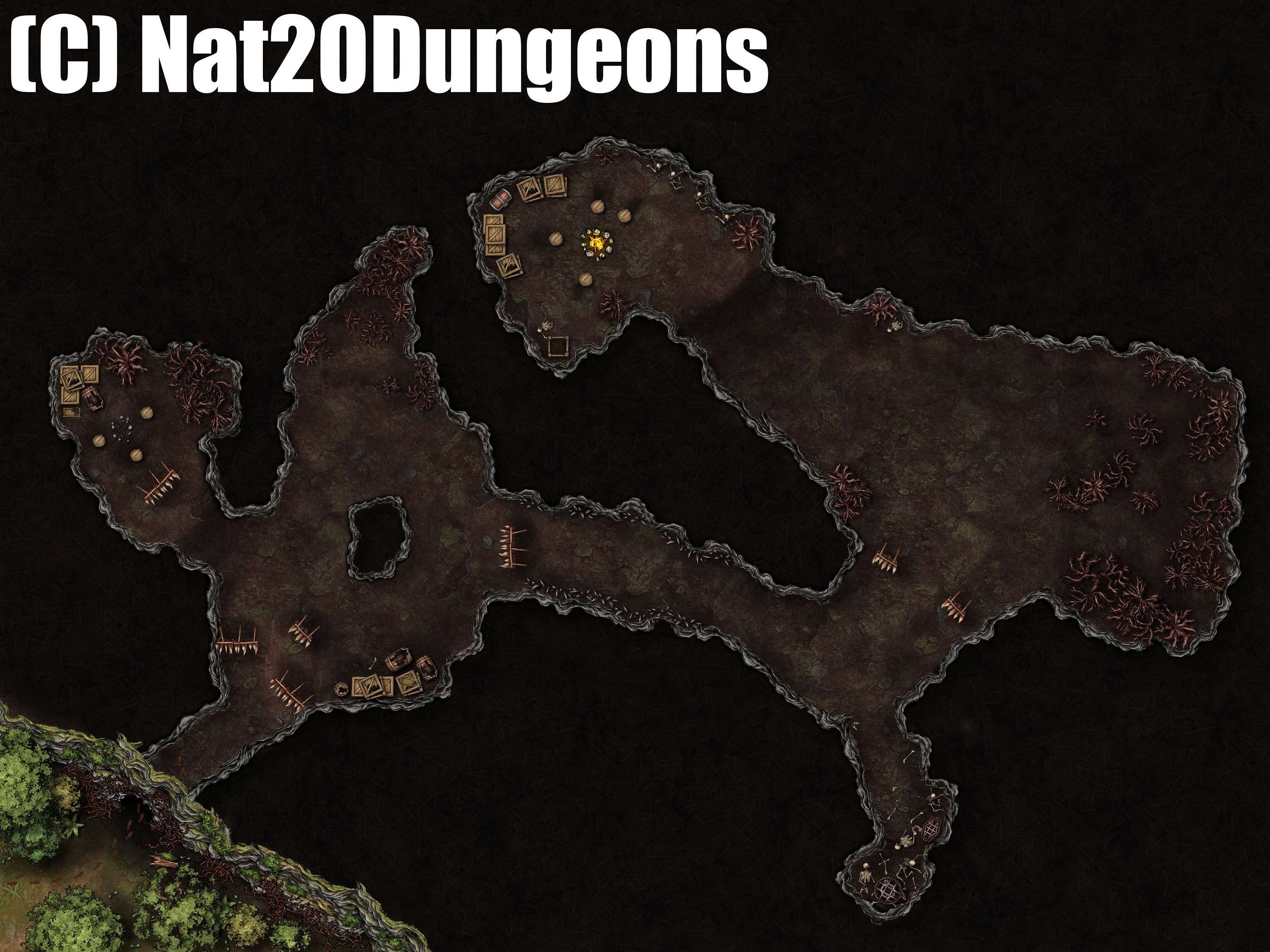 4 Map Bundle Forest Battle Map Pack 2, Dnd Battle Map, D&D, Battlemap ...