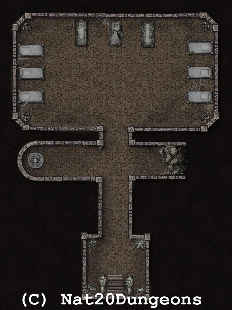 Church Battlemap Map Pack, Ground, Upper and Crypt, Dnd Battle Map, D&D ...