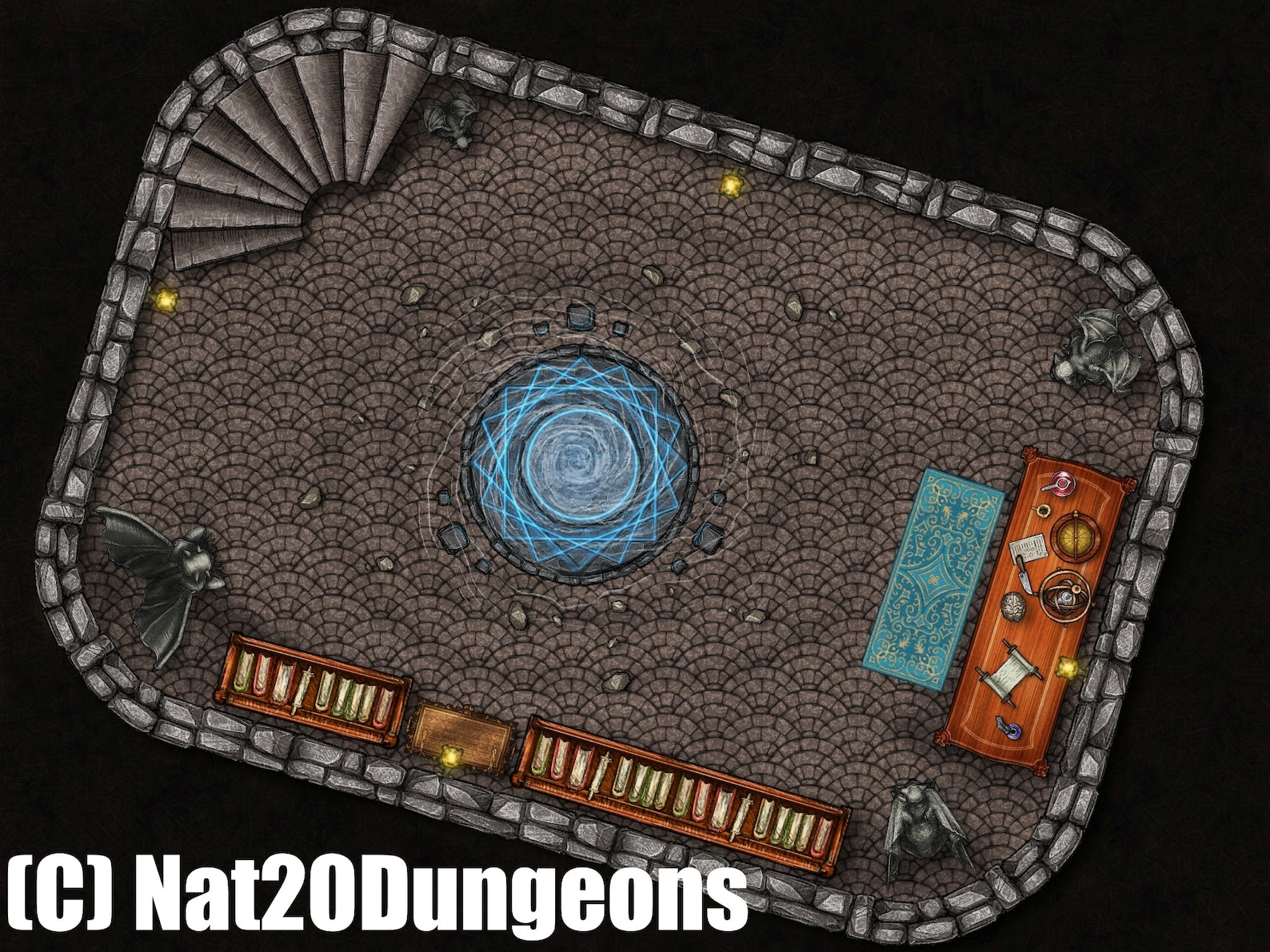 Mage Tower Battle MAPS, Dnd Battle Map, D&D, Battlemap, Dungeons and ...