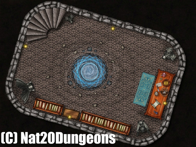 Mage Tower Battle MAPS, Dnd Battle Map, D&D, Battlemap, Dungeons and ...