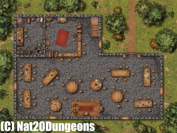 Tavern Battle MAPS Pack Dnd Battle Map D&D Battlemap - Etsy UK