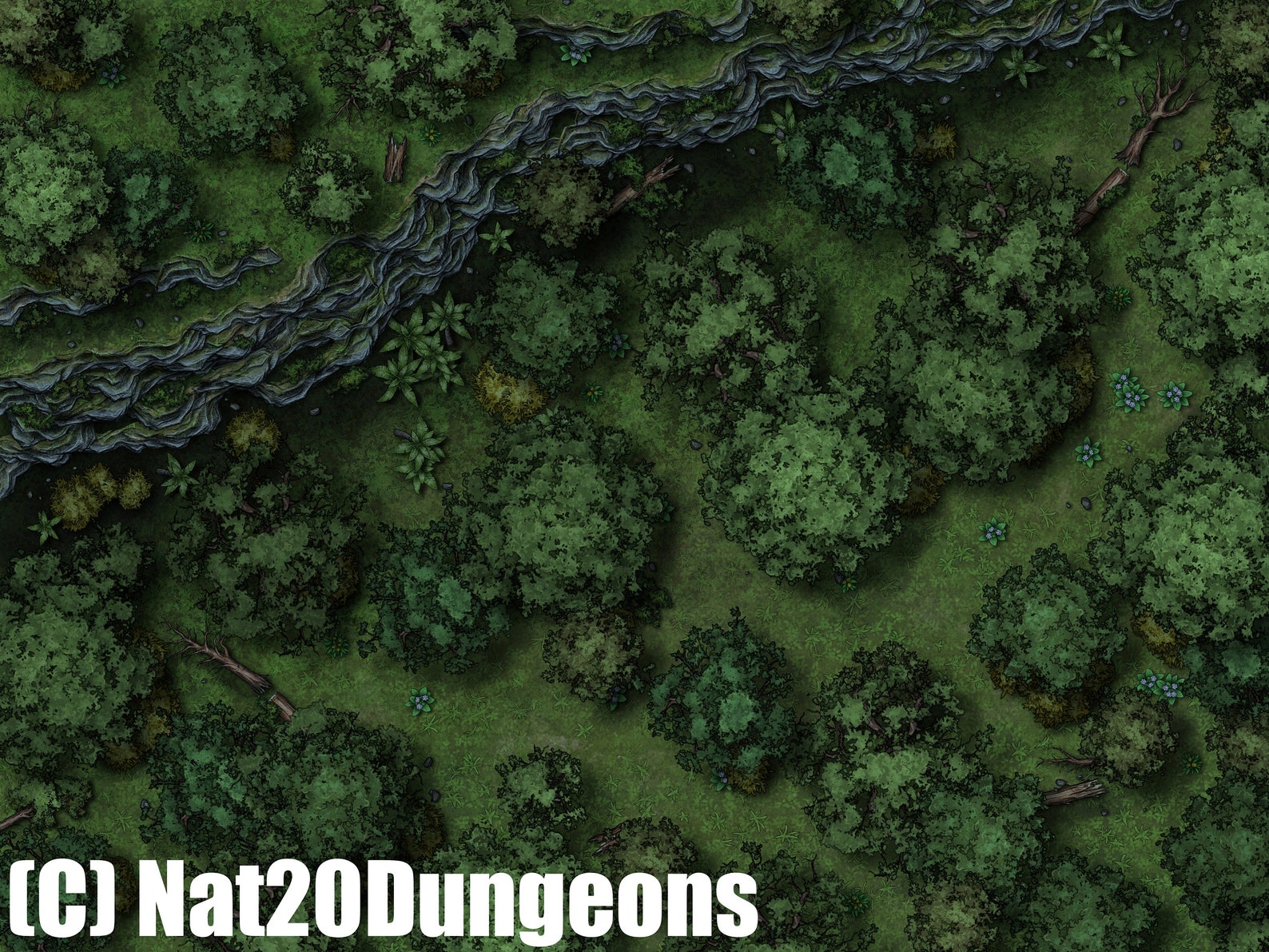 4 Map Bundle Forest Battle Map Pack 1, Dnd Battle Map, D&D, Battlemap ...