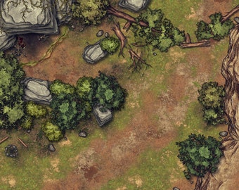 Forest Camp Battle Map Dnd Battle Map D&D Battlemap - Etsy
