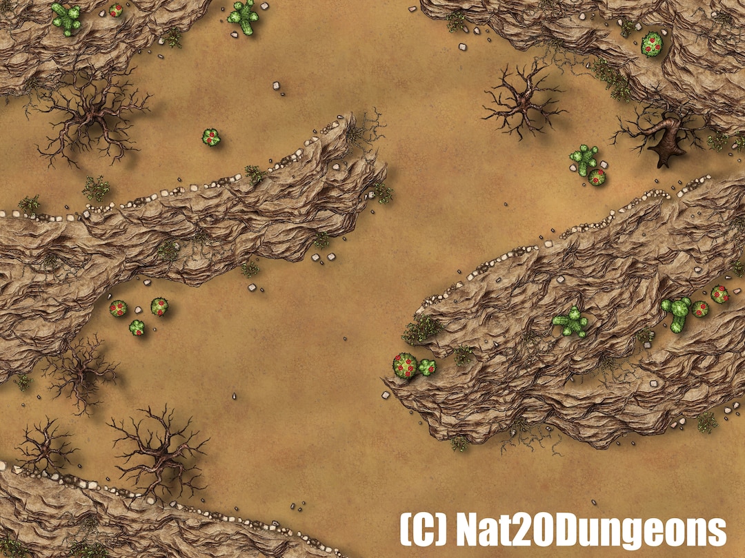 Desert Cliff Path Battle Map Dnd Battle Map D&D Battlemap - Etsy Ireland