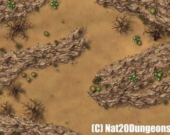 Desert Battle Map, Dnd Battle Map, D&D, Battlemap, Dungeons and Dragons ...