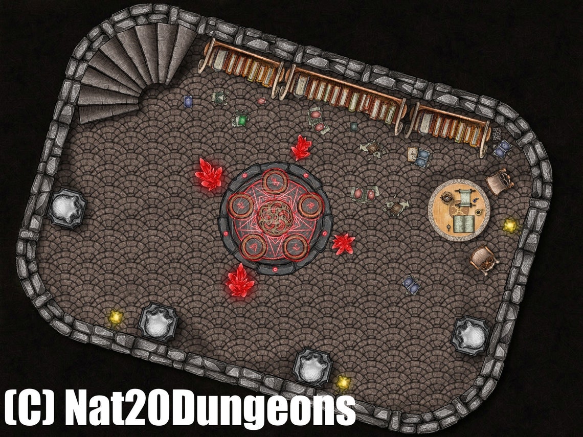 Mage Tower Battle MAPS, Dnd Battle Map, D&D, Battlemap, Dungeons and ...