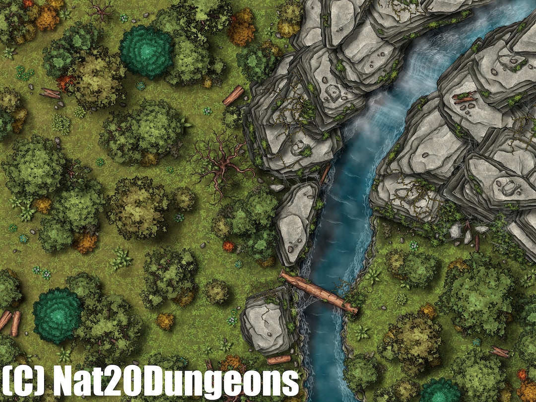 4 Map Bundle Forest Battle Map Pack 2, Dnd Battle Map, D&D, Battlemap ...