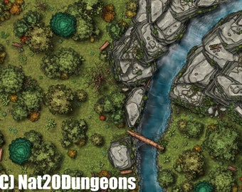 Feywild River Battle Map, Dnd Battle Map, D&D, Battlemap, Dungeons and ...