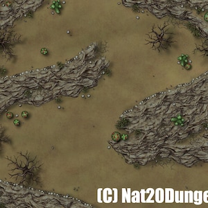 Desert Cliff Path Battle Map, Dnd Battle Map, D&D, Battlemap, Dungeons ...