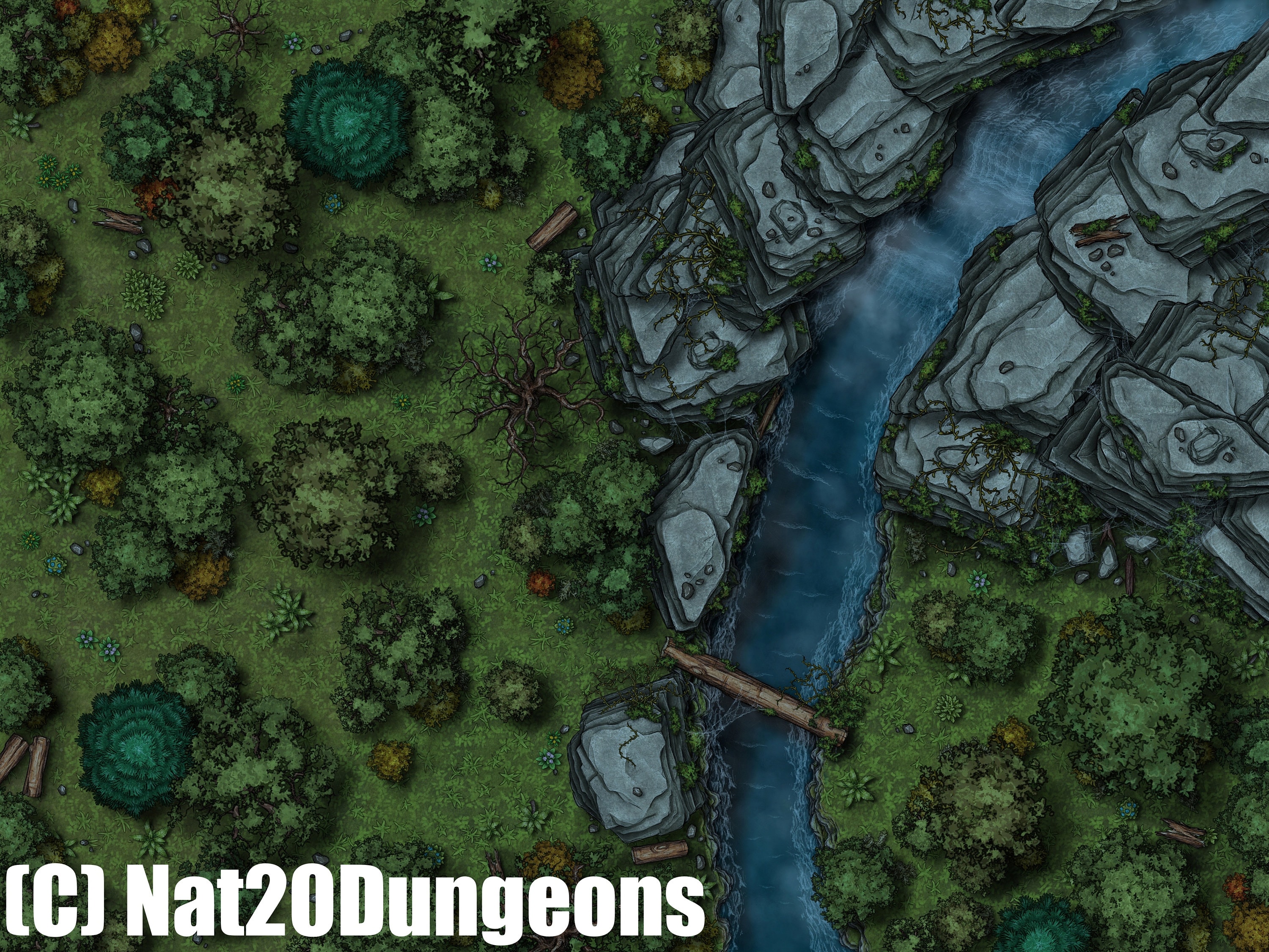 4 Map Bundle Forest Battle Map Pack 2, Dnd Battle Map, D&D, Battlemap, Dungeons and Dragons, 5e ...