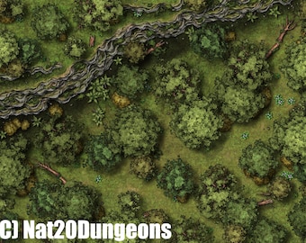 Forest Clearing Battle Map, Dnd Battle Map, D&D, Battlemap, Dungeons ...