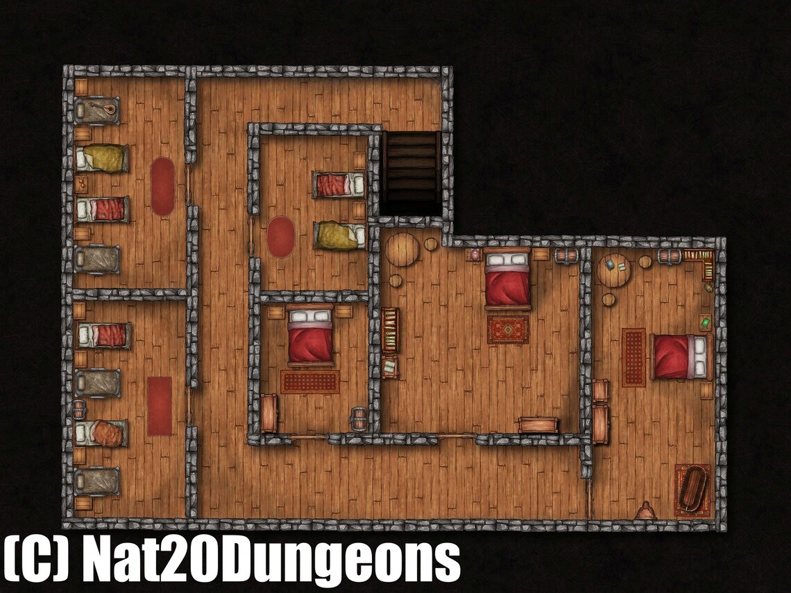 Tavern Battle MAPS Pack, Dnd Battle Map, D&D, Battlemap, Dungeons and ...