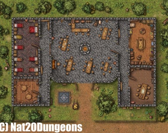 Tree Top Base Battle Map, Dnd Battle Map, D&D, Battlemap, Dungeons and ...