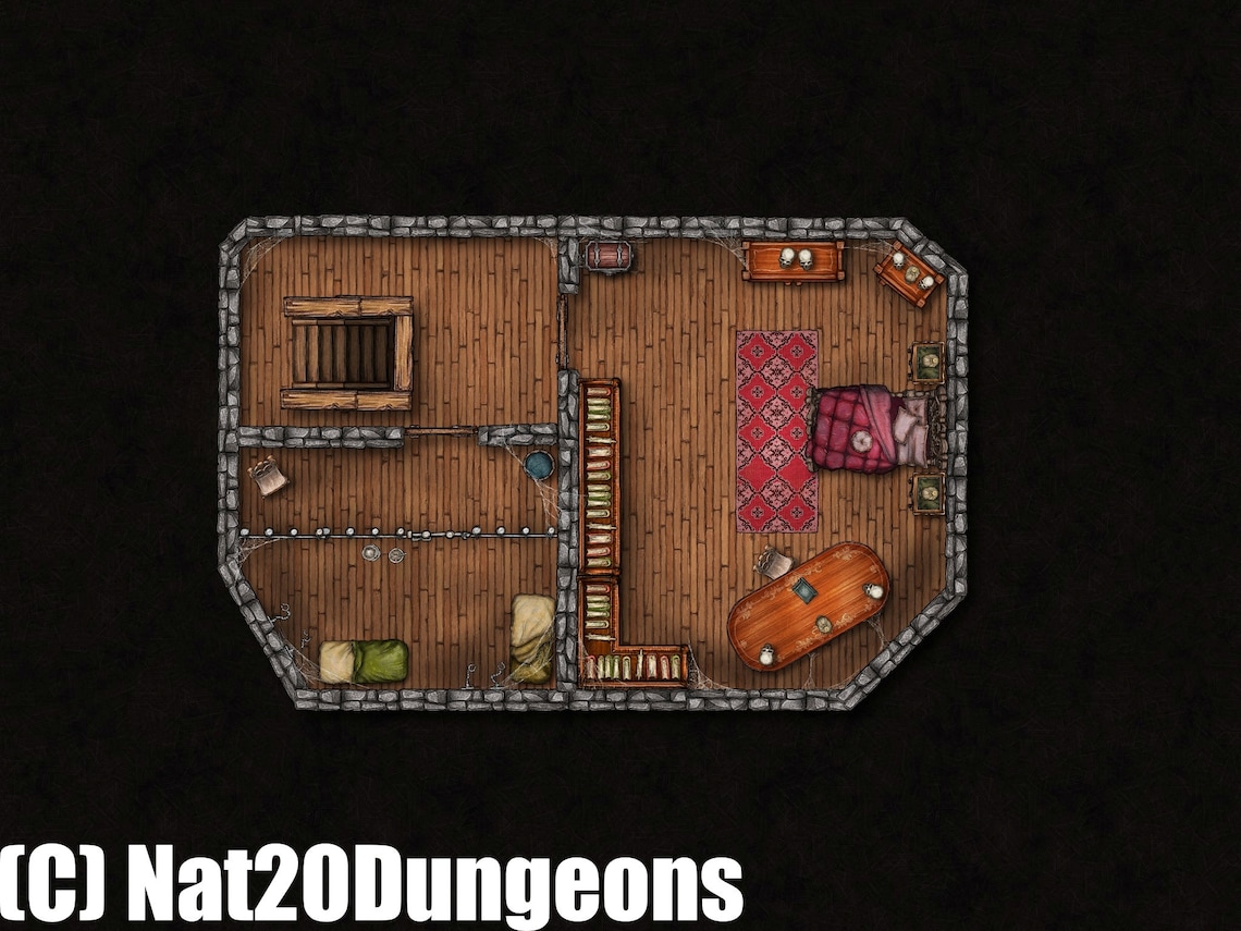 Witch / House Battle MAPS, Dnd Battle Map, D&D, Battlemap, Dungeons and ...