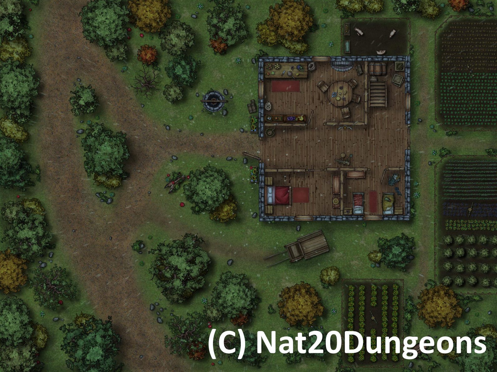 Farm Battle Maps Pack, Dnd Battle Map, D&D, Battlemap, Dungeons and ...