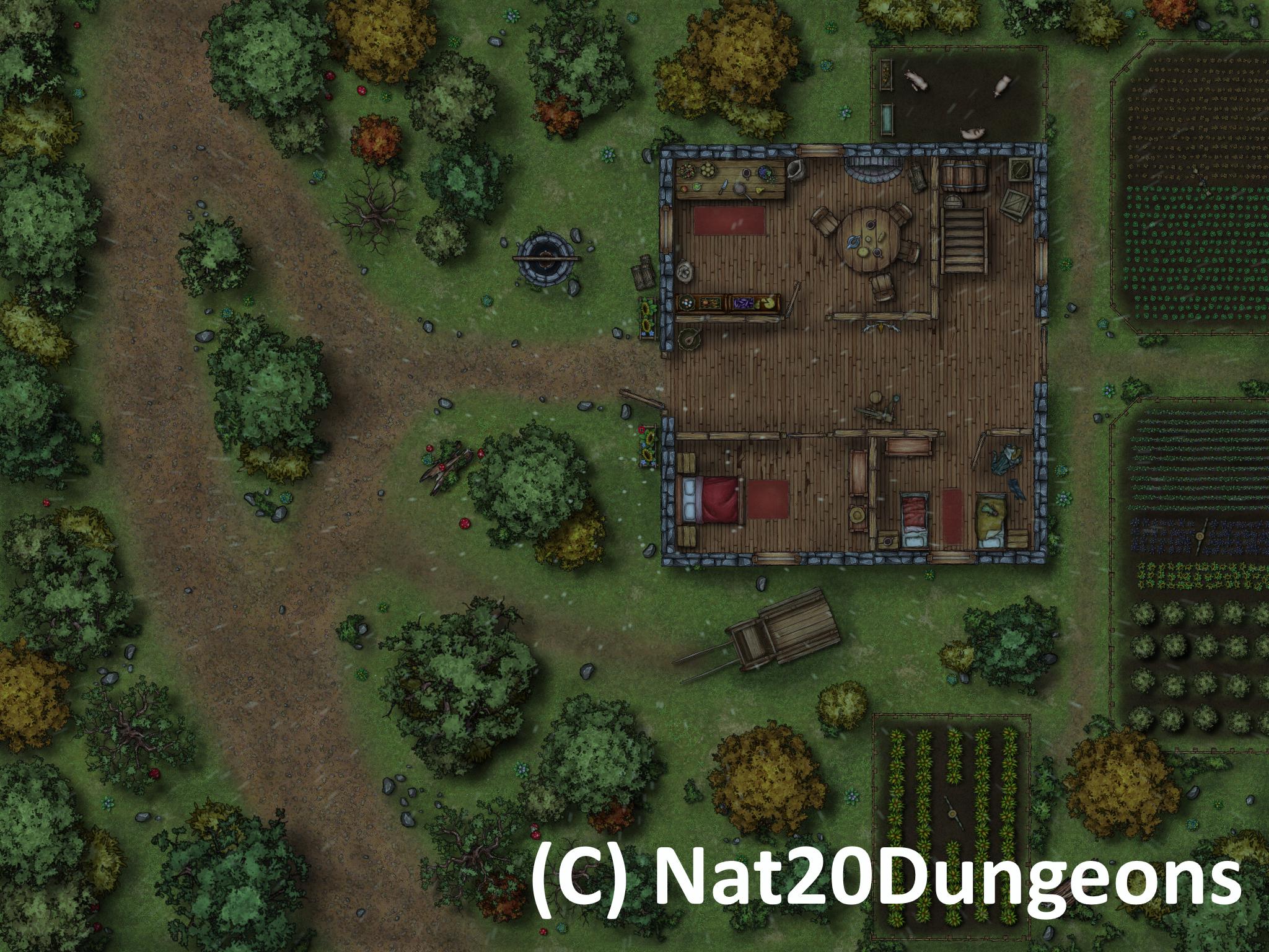 Farm Battle Maps Pack, Dnd Battle Map, D&D, Battlemap, Dungeons and ...