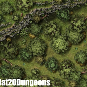 4 Map Bundle Forest Battle Map Pack 1, Dnd Battle Map, D&D, Battlemap ...