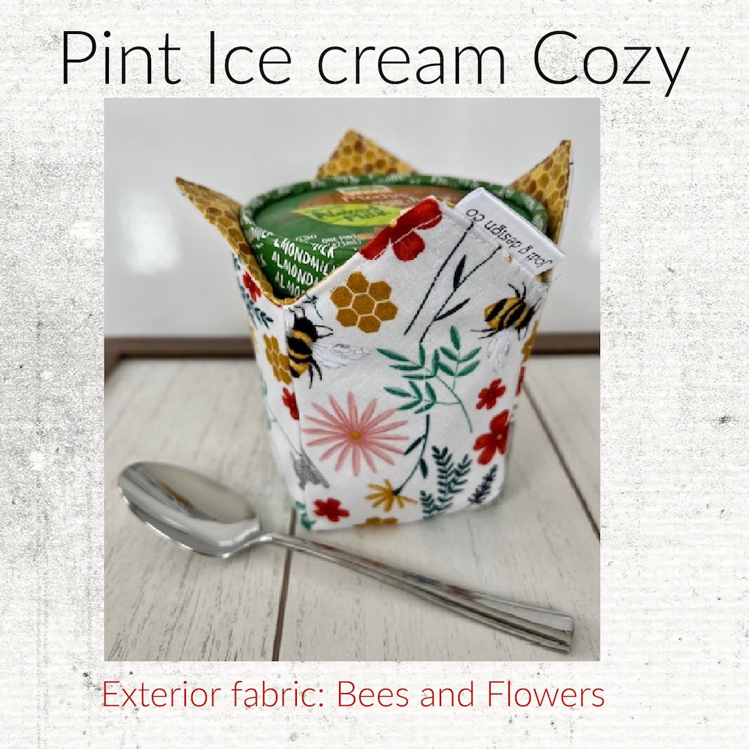 Ice Cream Cozy / Insulated Pint Holder / Pint Cozy Ice Cream Holder ...