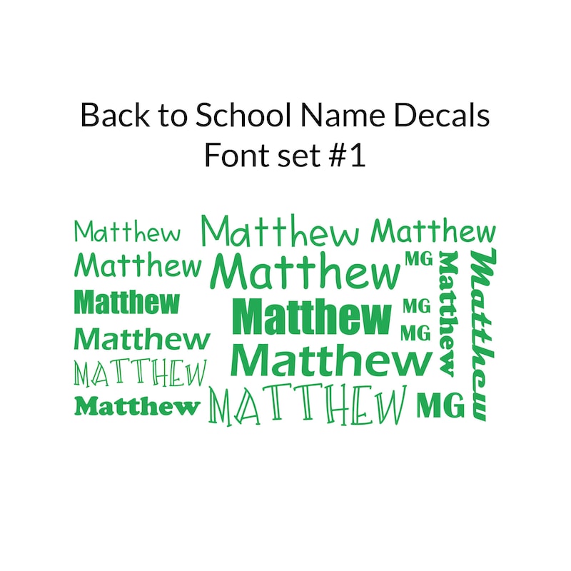 Girl Name Decal - Etsy