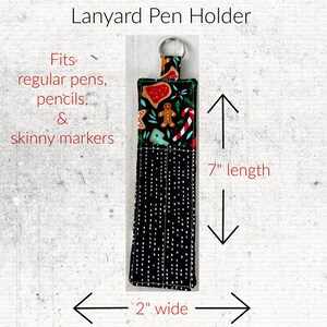 Pencil and Pen Holder Keychain for Lanyard, Stylus Holder, Pen Keychain ...