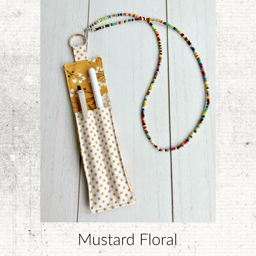 Pencil and Pen Holder Keychain for Lanyard, Stylus Holder, Pen Keychain ...