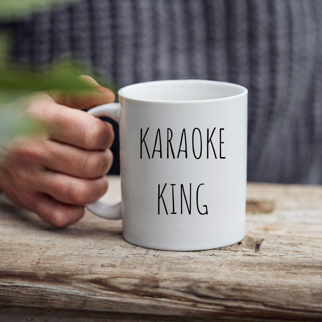 Karaoke Mug Karaoke King Mug Karaoke Gift Performer Mug Vocalist Gift ...