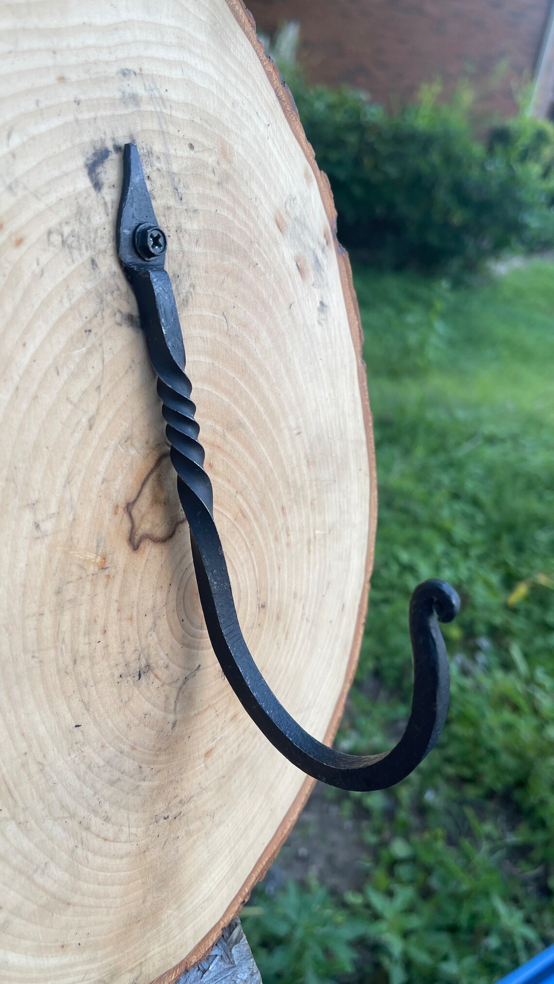 Decorative Hook J-hook Twisted Hook Cookware Hook Wall Mount Rustic ...
