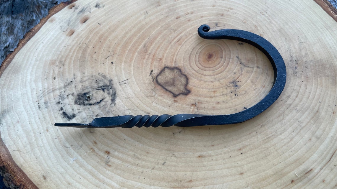 Decorative Hook J-hook Twisted Hook Cookware Hook Wall Mount Rustic ...