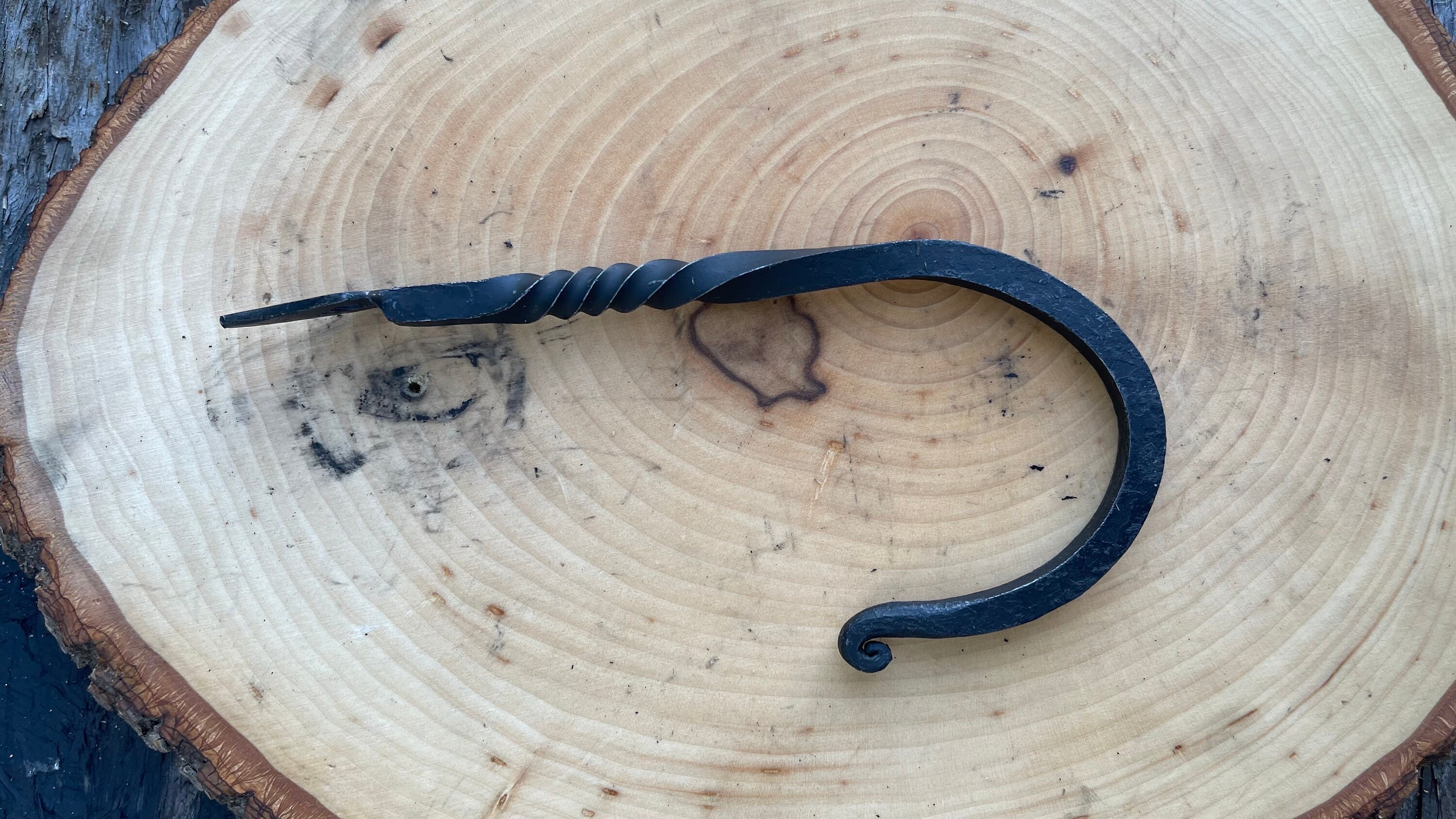 Decorative Hook J-hook Twisted Hook Cookware Hook Wall Mount Rustic ...