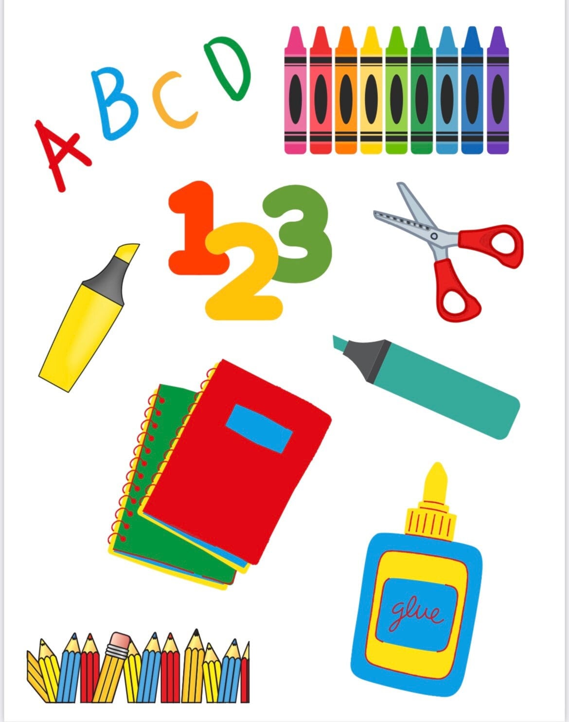 Set of 6 Classroom Posters, Primary Colors - Etsy