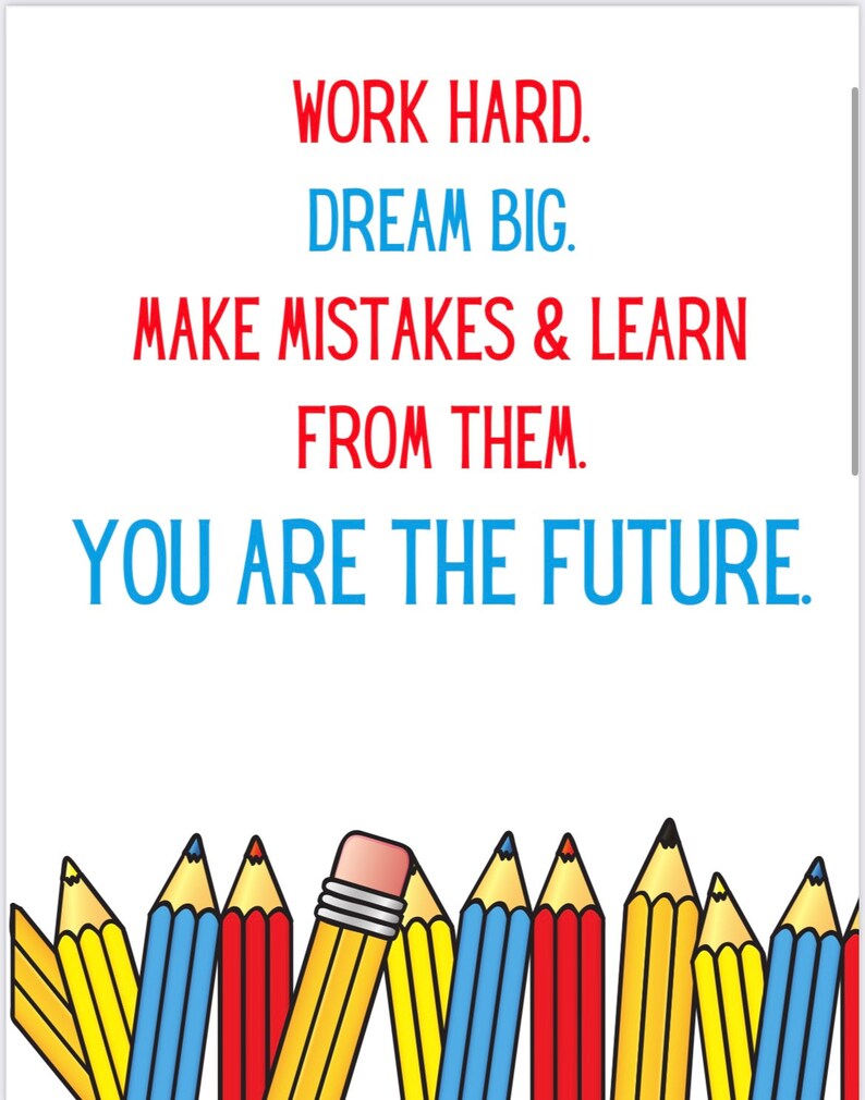 Set of 6 Classroom Posters, Primary Colors - Etsy