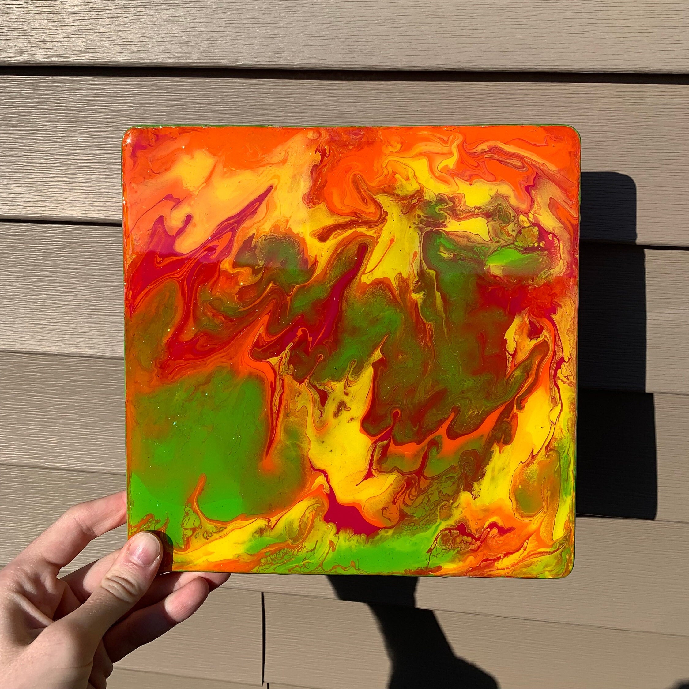 CUSTOM ROLLING TRAY- 8x8” Handmade Tray, One-of-a-kind, Comes With ...