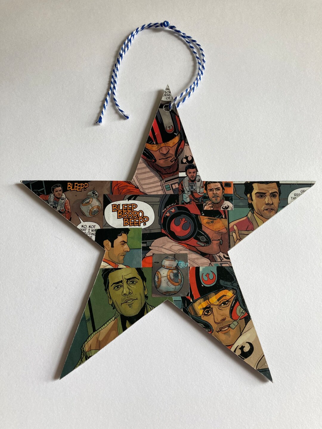Star Wars Po Dameron Comic Decoupaged Star - Etsy