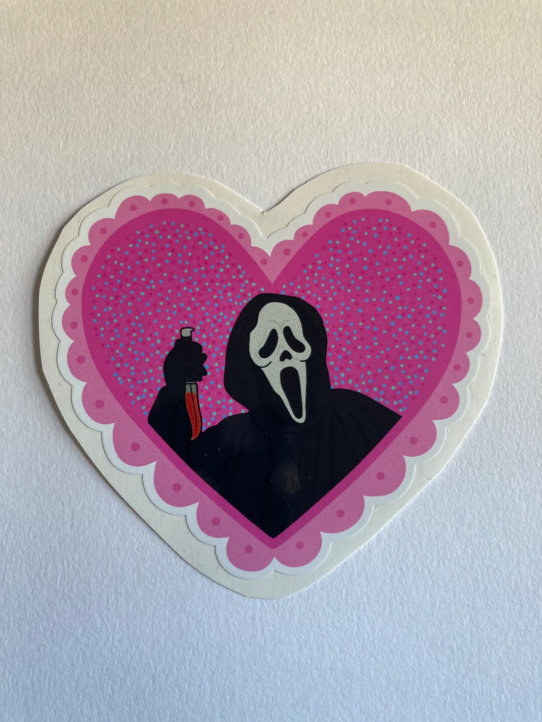 Scream Horror Sticker Kawaii, Cute Ghost Face Sticker - Etsy