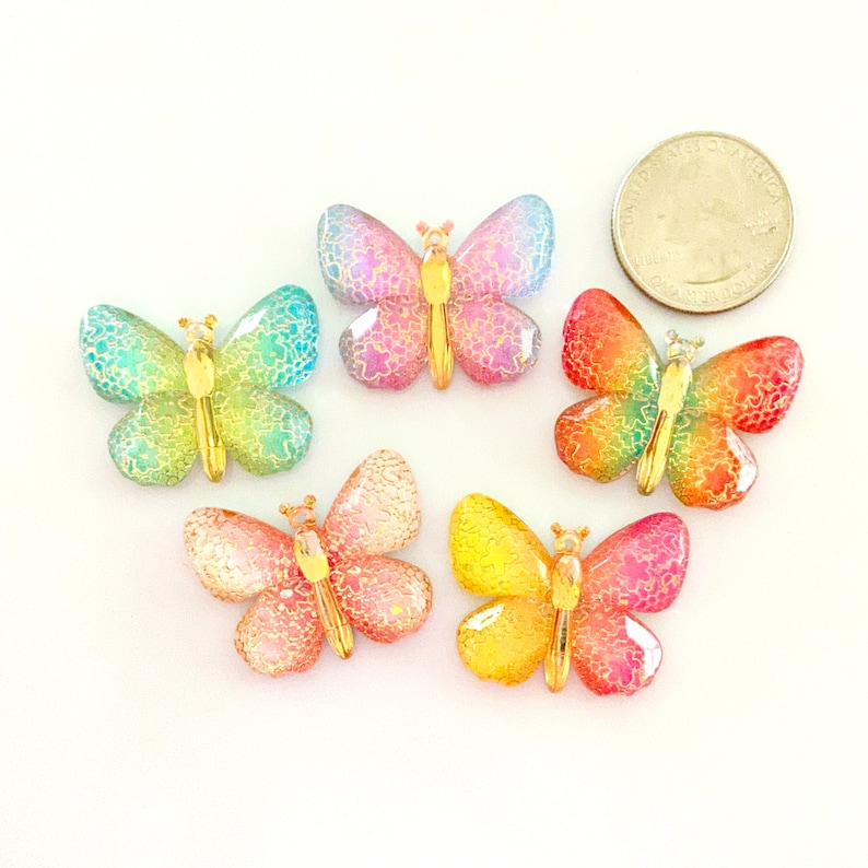 Butterfly Fridge Magnet Set Colorful Rainbow Magnets - Etsy