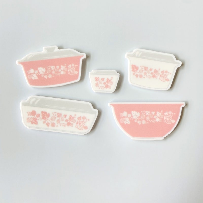 Gooseberry Pyrex Pink Set - Etsy