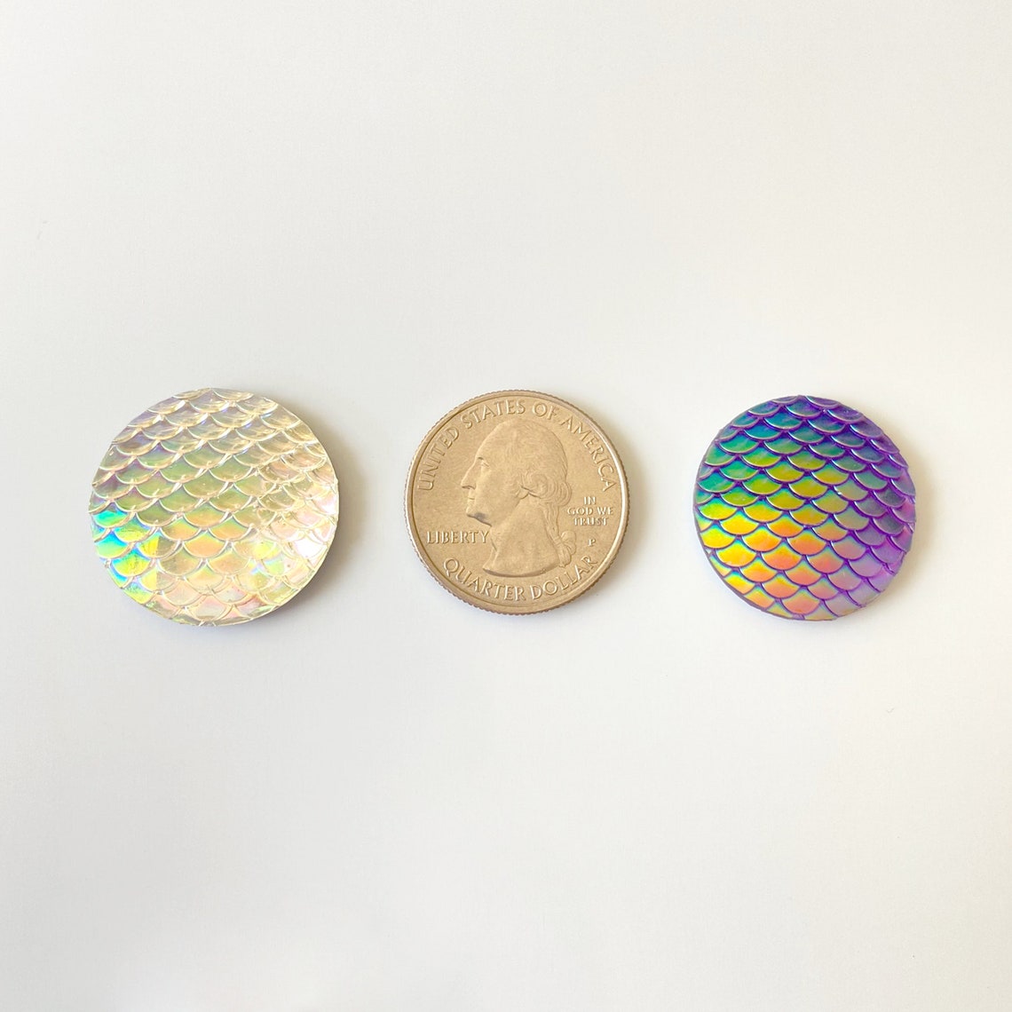 Mermaid Magnets: Iridescent Scale & Tail Decor, Set of 10 - Etsy