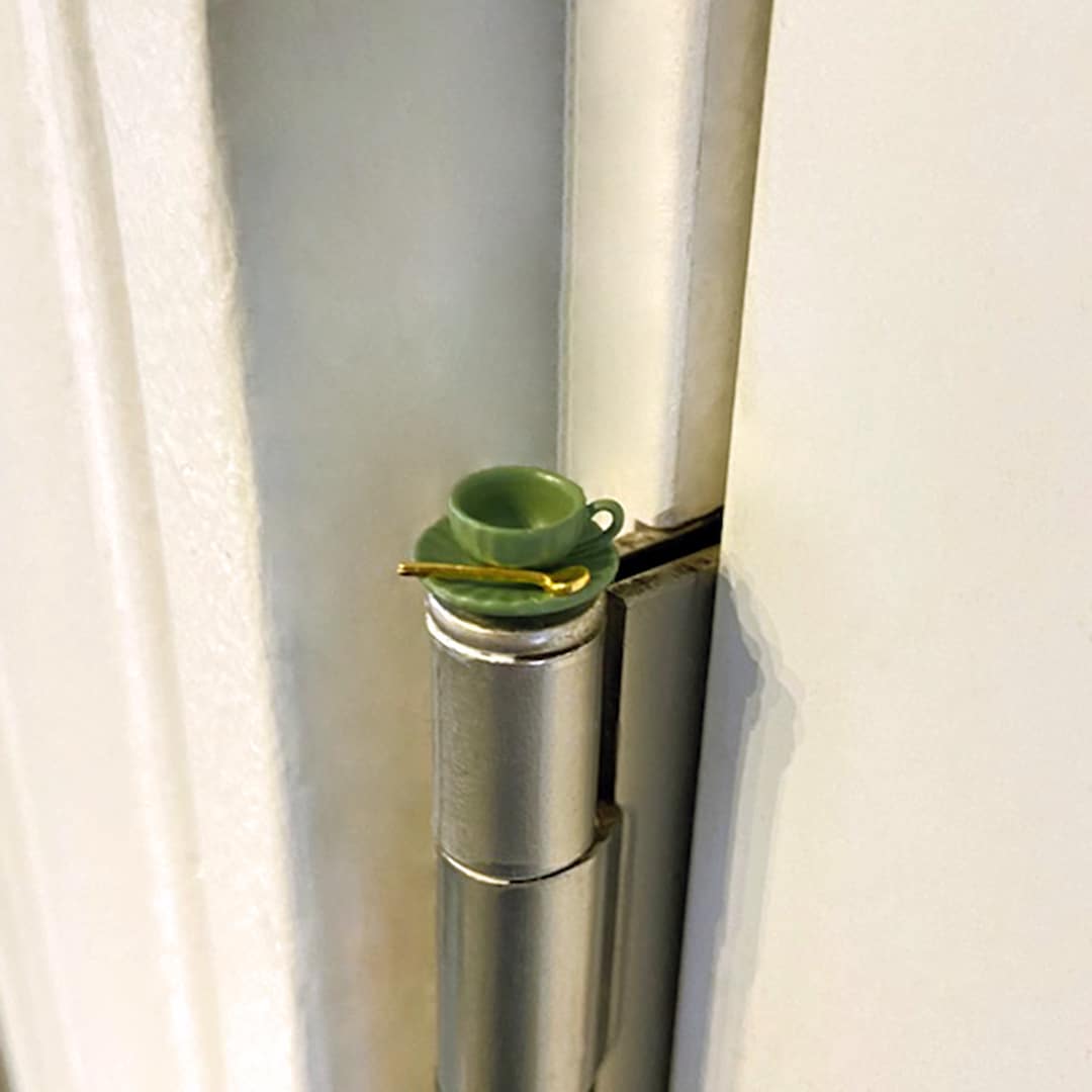 Miniature Teacup Hinge Head: Cottagecore Door Decor Topper - Etsy