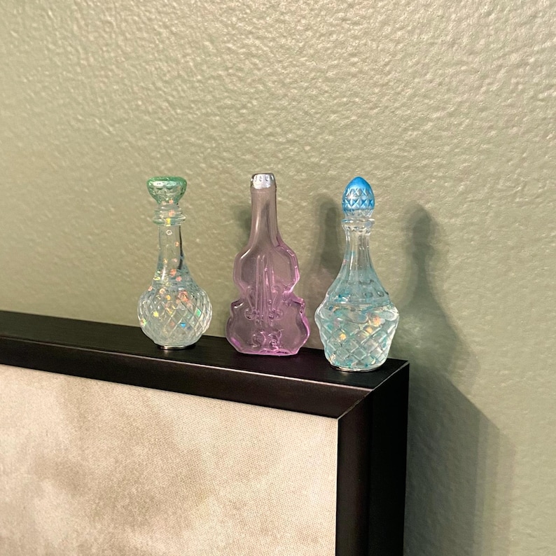 Vintage Glass Bottle Hinge Head: Cottagecore Magnetic Decor - Etsy