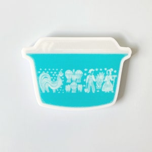 Pyrex Butterprint Turquoise Fridge Magnets: Vintage Kitchen Decor - Etsy