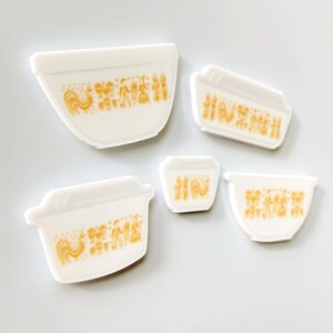 Pyrex Orange Amish Butterprint Fridge Magnets | Vintage Pyrex Magnets ...
