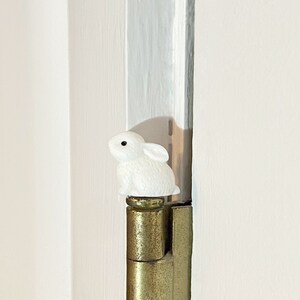 Rabbit Hinge Head, Cute Hinge Decorative Topper, Magnetic Figurine Door ...