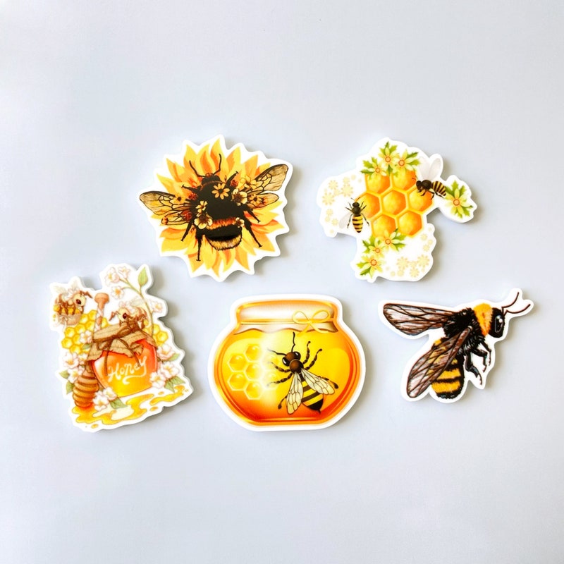 Bee Jar Magnet - Etsy