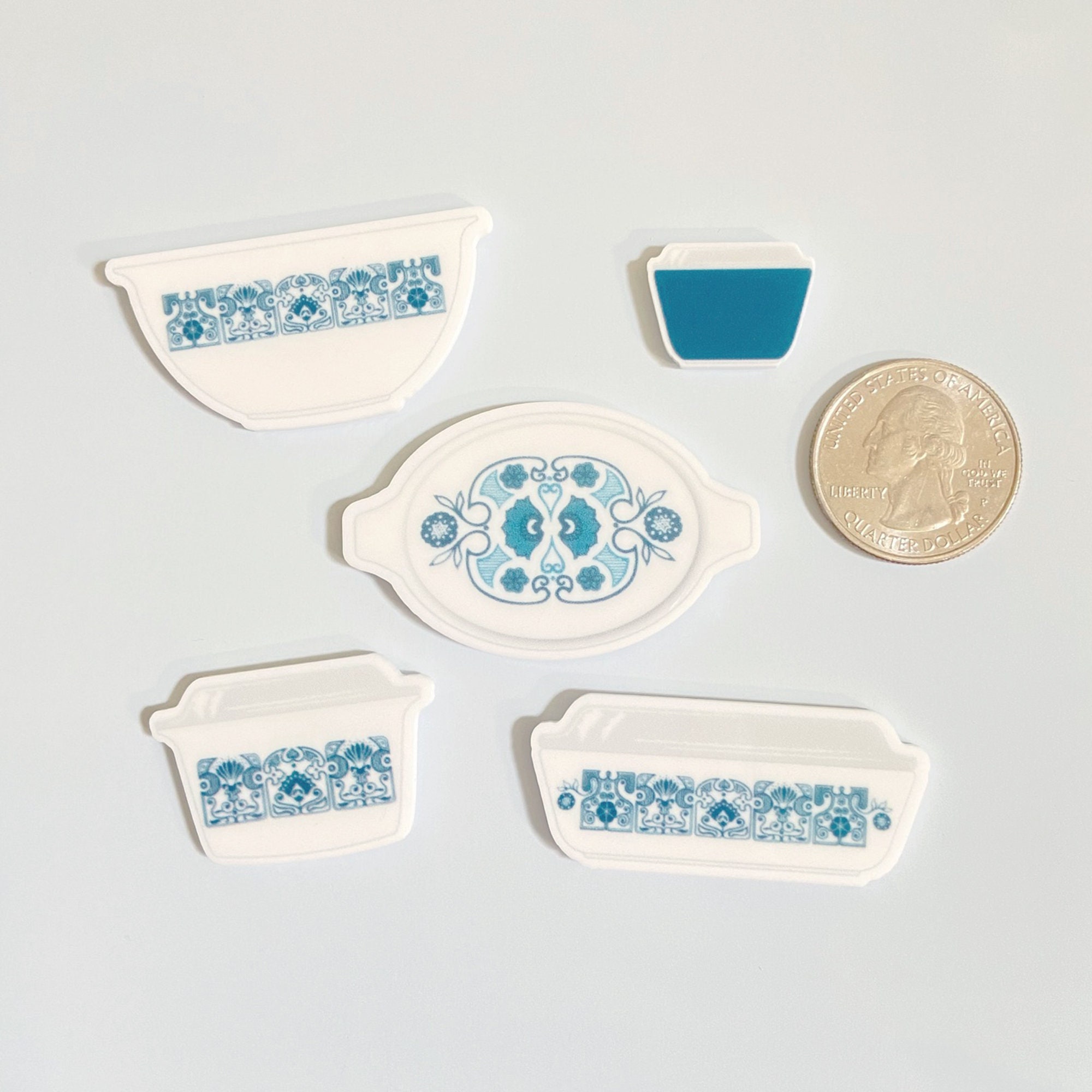 Horizon Blue Pyrex Magnets Vintage Pyrex Fridge Magnets - Etsy