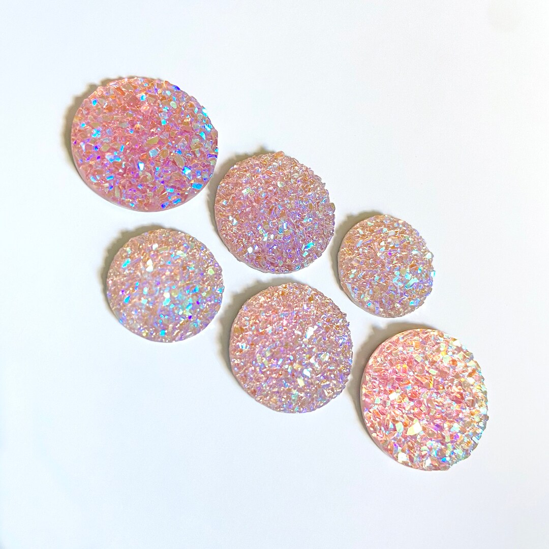 Glitter Magnets | Set of 6 | Iridescent | Pink Magnets | Hot Pink ...