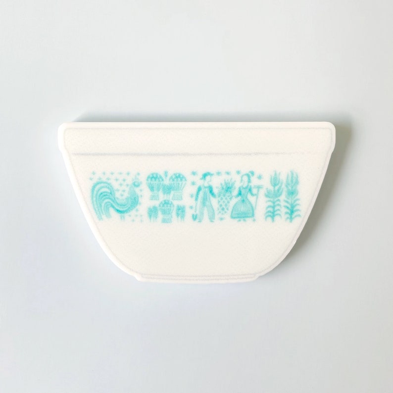 Pyrex Butterprint Turquoise Fridge Magnets: Vintage Kitchen Decor - Etsy