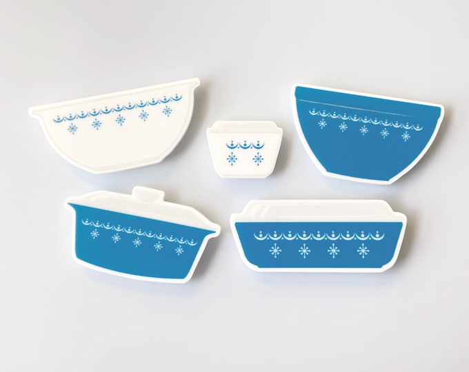 Pyrex Blue Snowflake Garland 471, 1 Pint Casserole Dish W/lid - Etsy